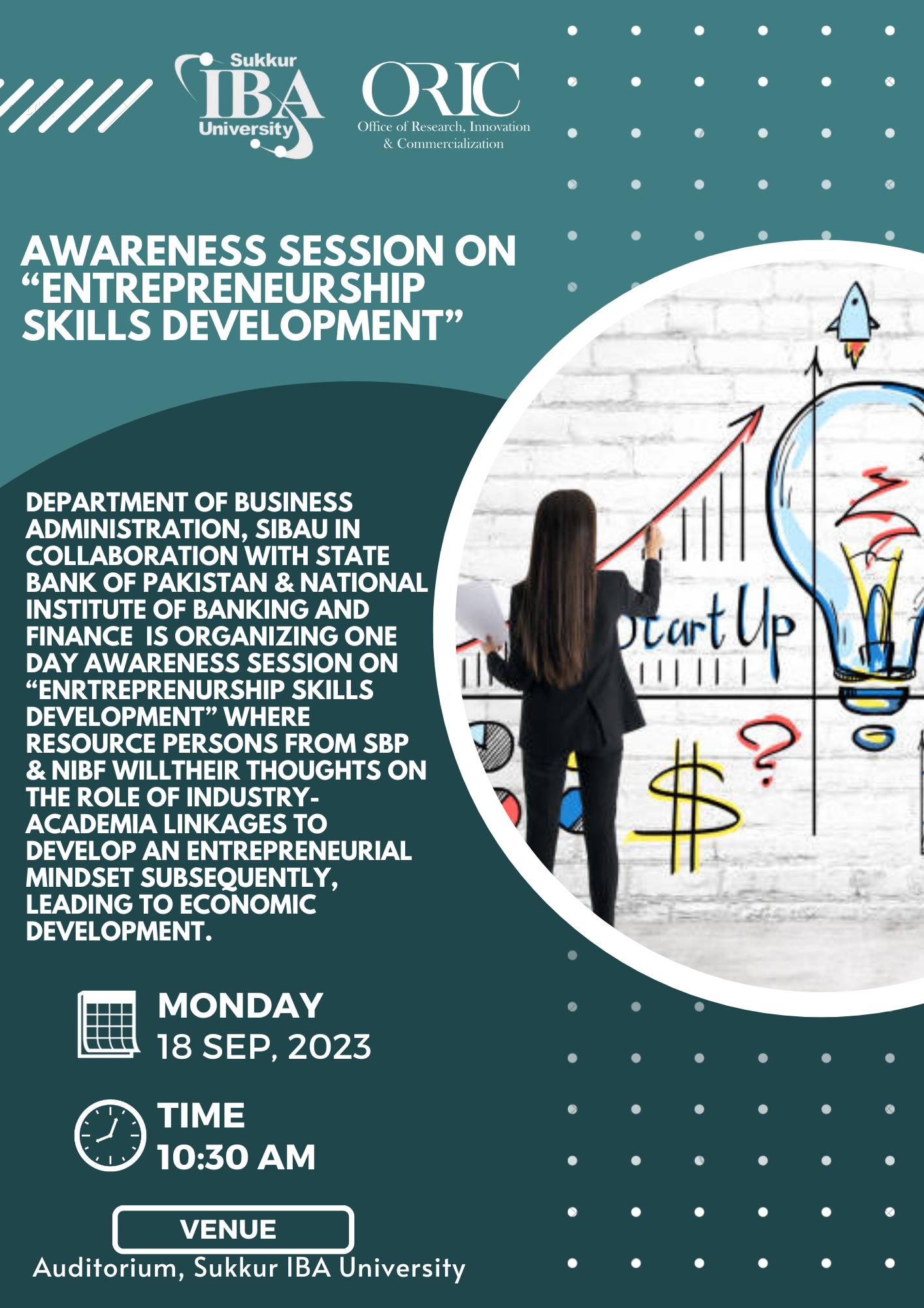 Awareness session on entrepreneurship skills development - ORIC