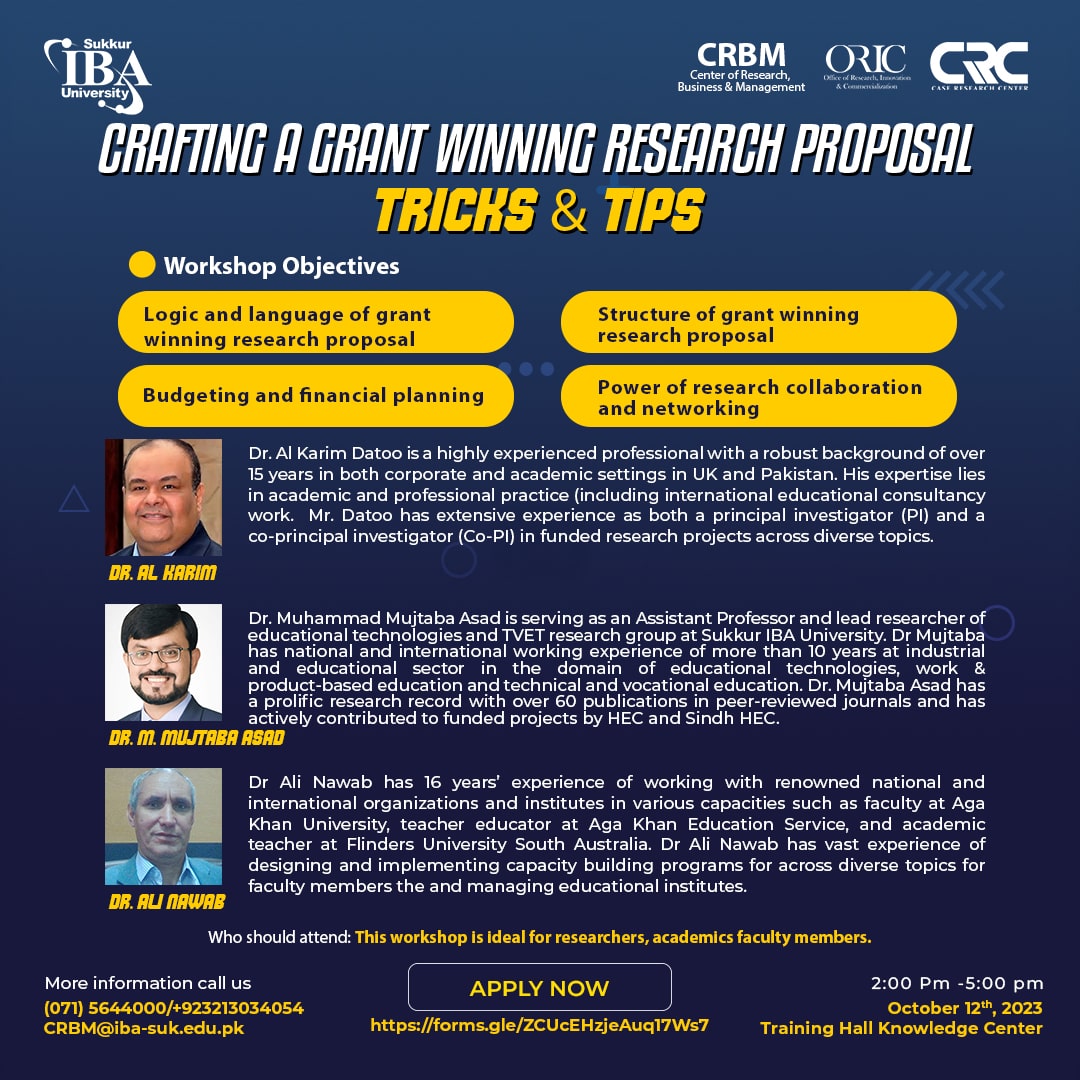 Crafting a grant winning research proposal tricks and trips - ORIC